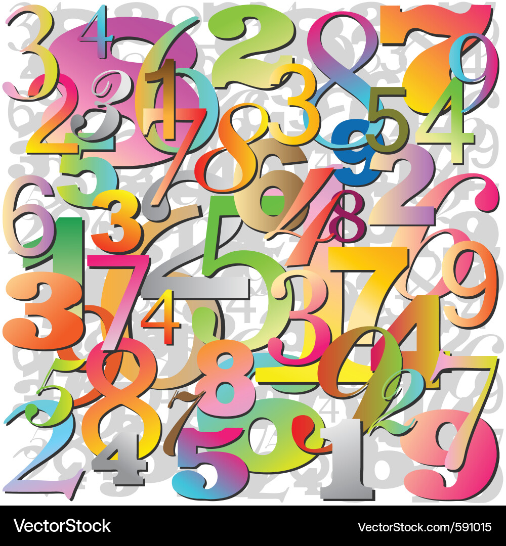 Numbers Royalty Free Vector Image - VectorStock