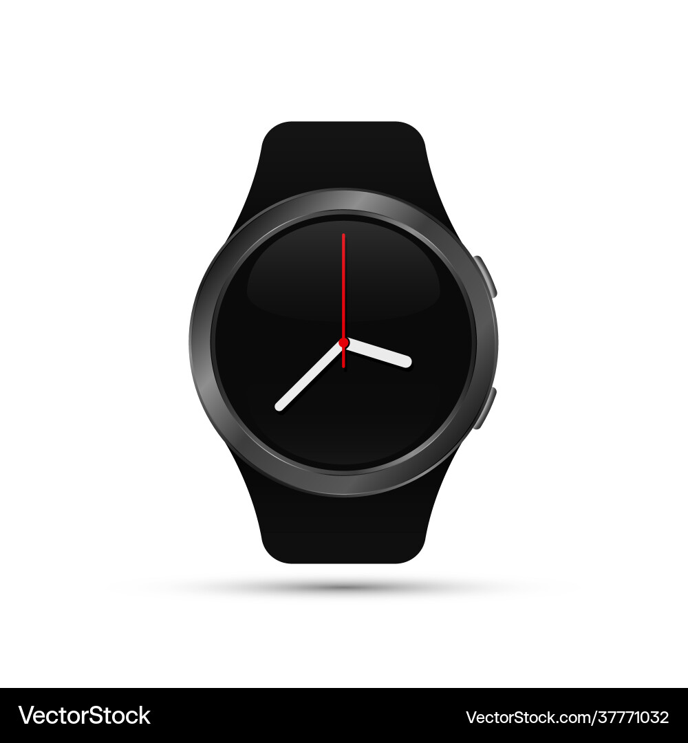 Smartwatch isolated on white stainless Royalty Free Vector