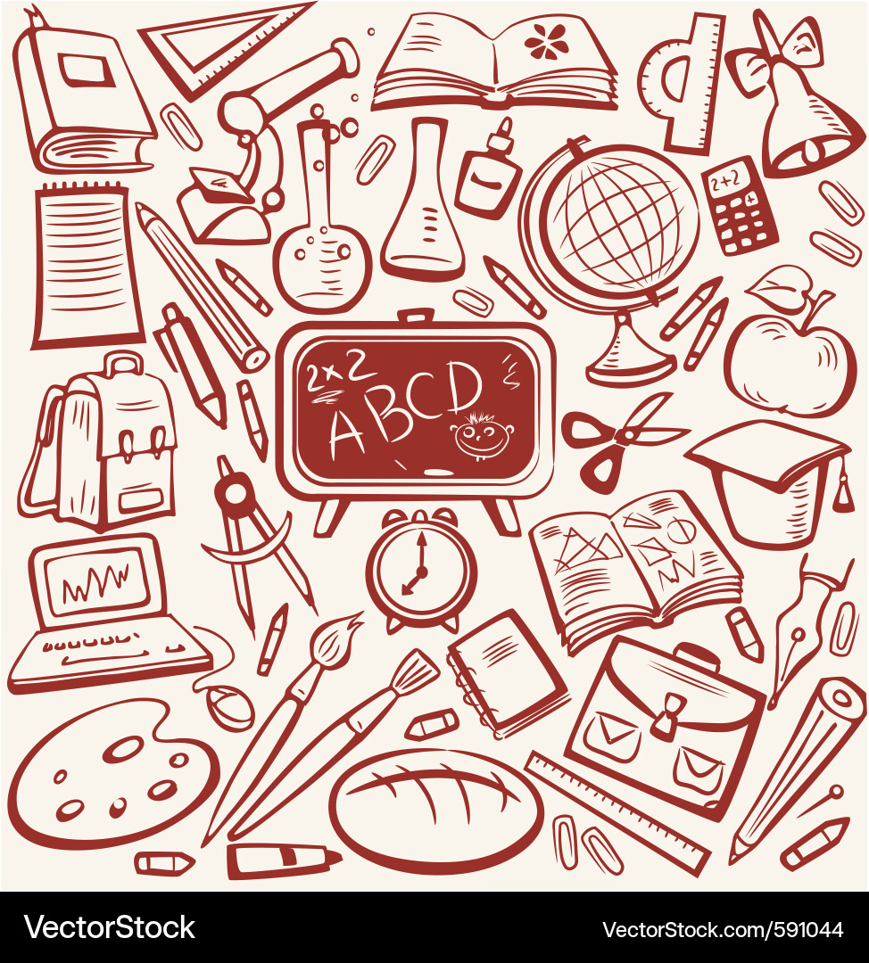 Education sketch Royalty Free Vector Image - VectorStock
