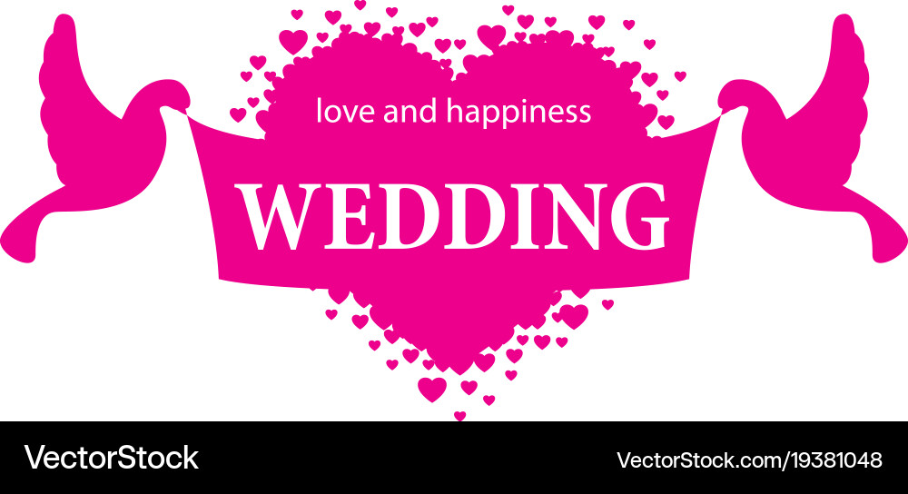 Logo wedding Royalty Free Vector Image - VectorStock