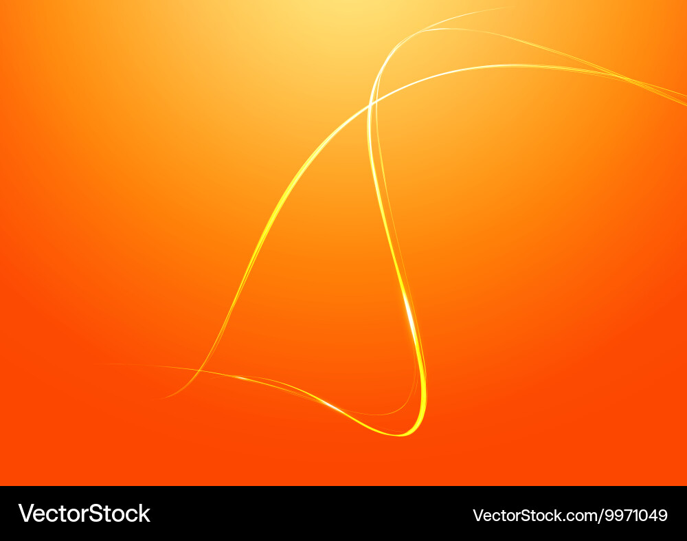 Abstract lines orange background Royalty Free Vector Image