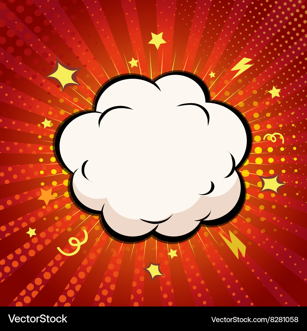Background Boom comic book explosion Royalty Free Vector