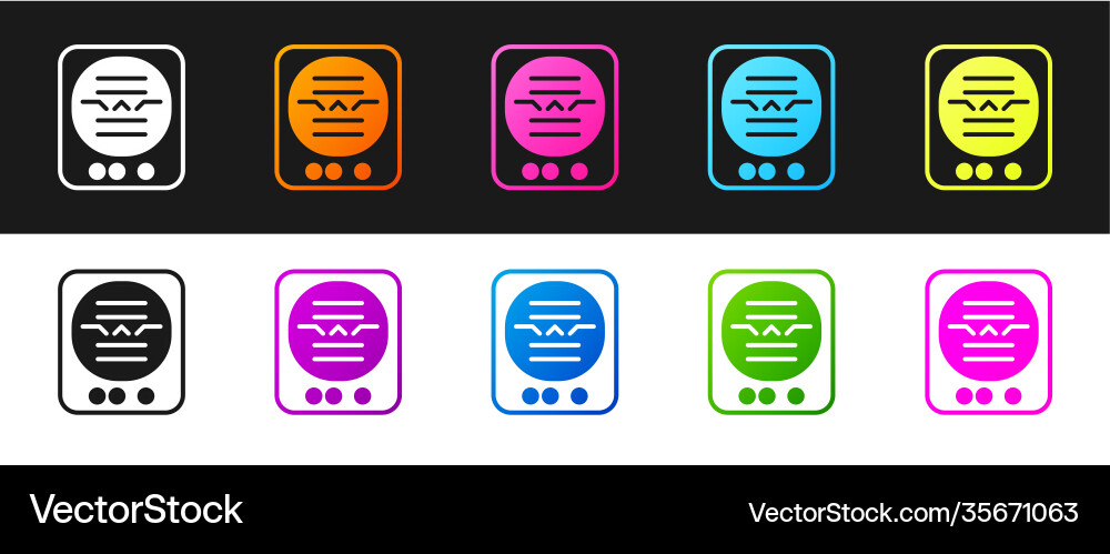 Set attitude indicator is an instrument used Vector Image