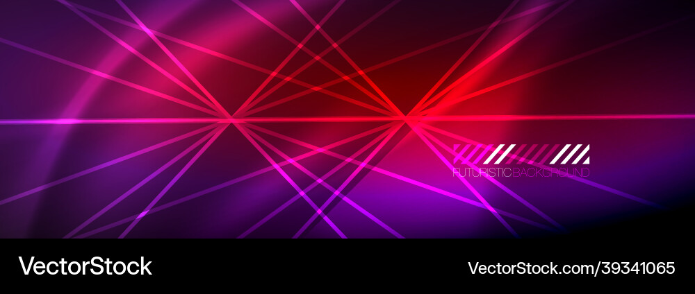 Neon dynamic beams abstract wallpaper Royalty Free Vector