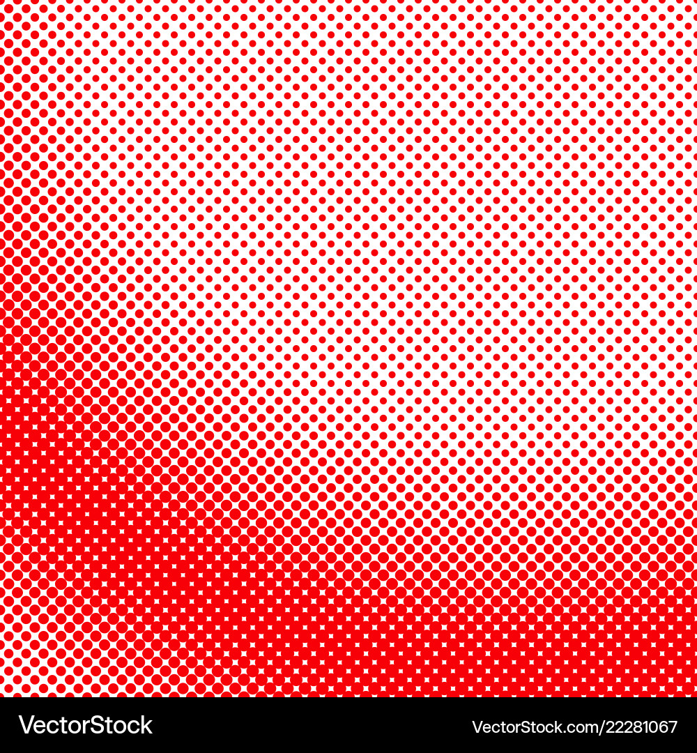 Red geometrical halftone dot pattern background Vector Image