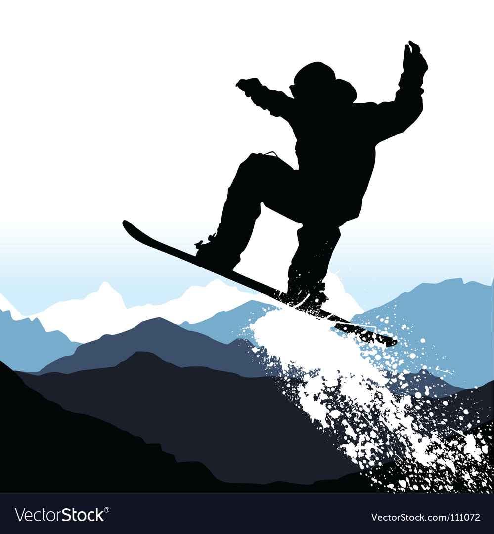Snowboarding Royalty Free Vector Image - VectorStock