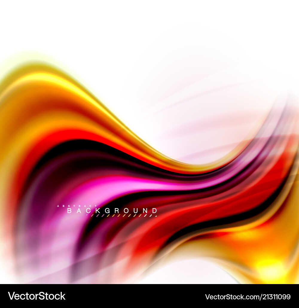 Fluid liquid mixing colors concept on light grey Vector Image