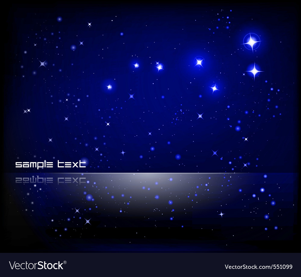 Starry night sky Royalty Free Vector Image - VectorStock
