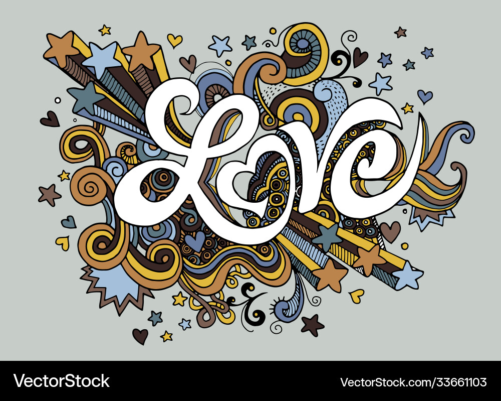 027 love typo converted Royalty Free Vector Image