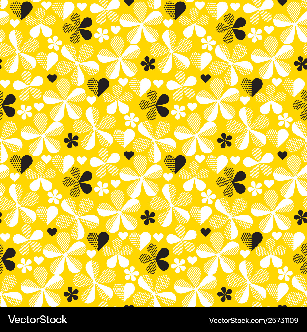 Abstract geometric yellow seamless pattern Vector Image