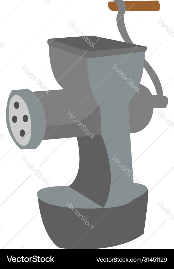 Meat grinder on white background Royalty Free Vector Image