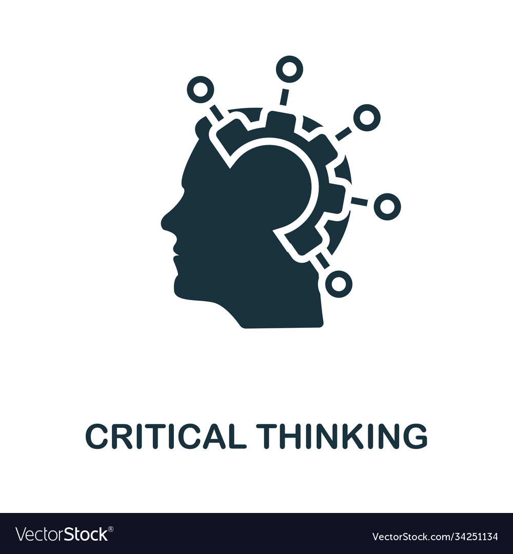 Critical thinking icon simple element from life Vector Image