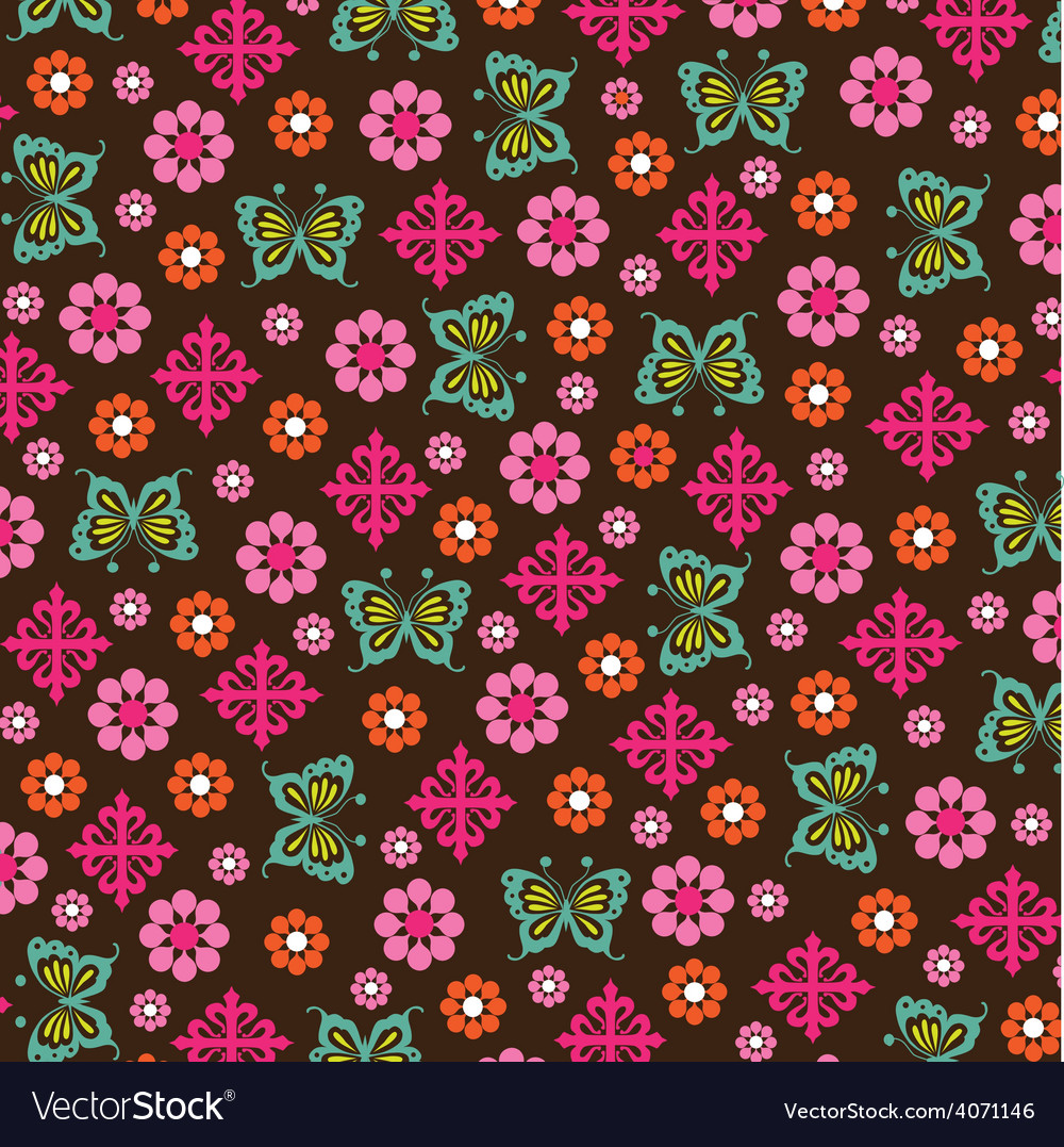 Butterfly pattern Royalty Free Vector Image - VectorStock