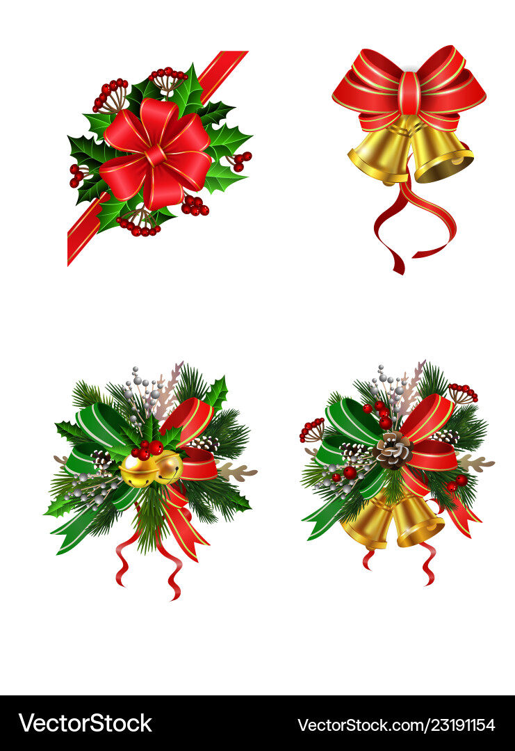 Christmas festive decoration from tree Royalty Free Vector