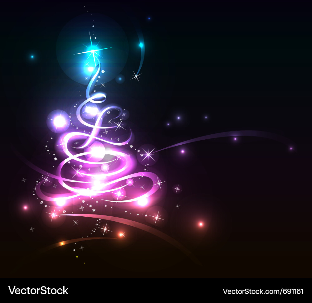 Modern christmas tree Royalty Free Vector Image