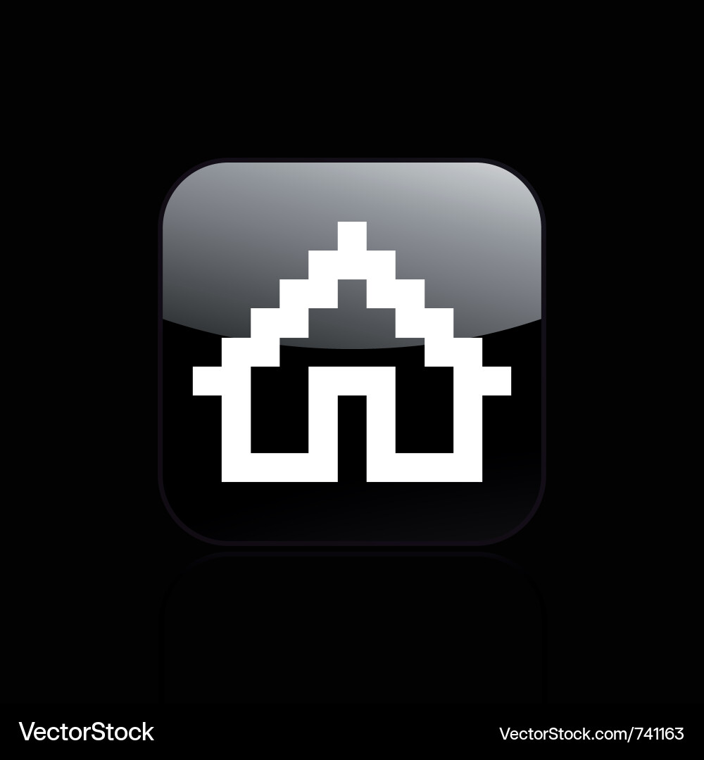 Pixel pc icon Royalty Free Vector Image - VectorStock