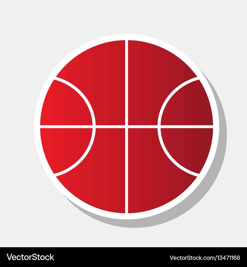 Basketball ball sign new Royalty Free Vector Image
