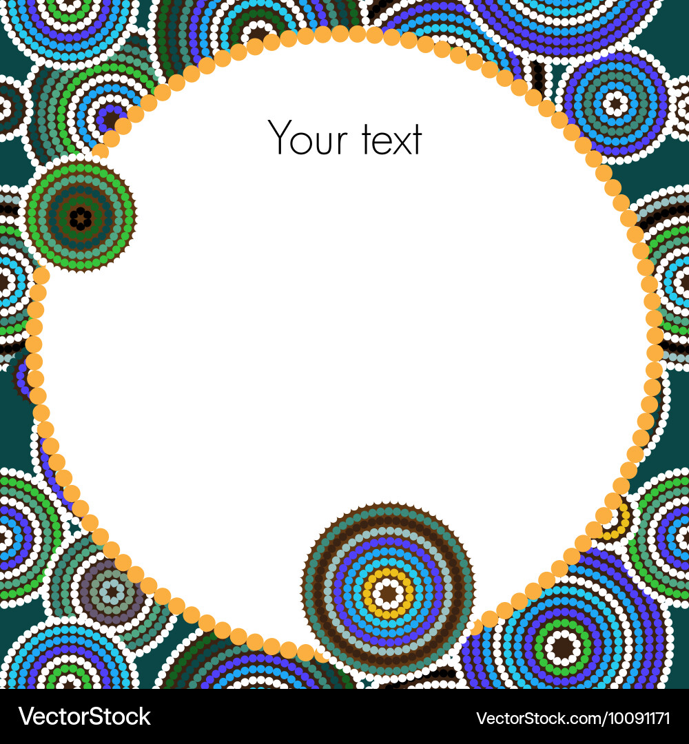 Aboriginal art background Royalty Free Vector Image