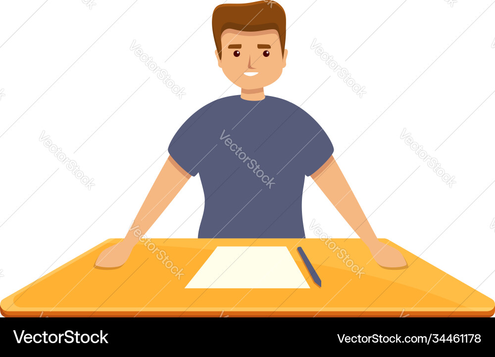 School writing icon cartoon style Royalty Free Vector Image