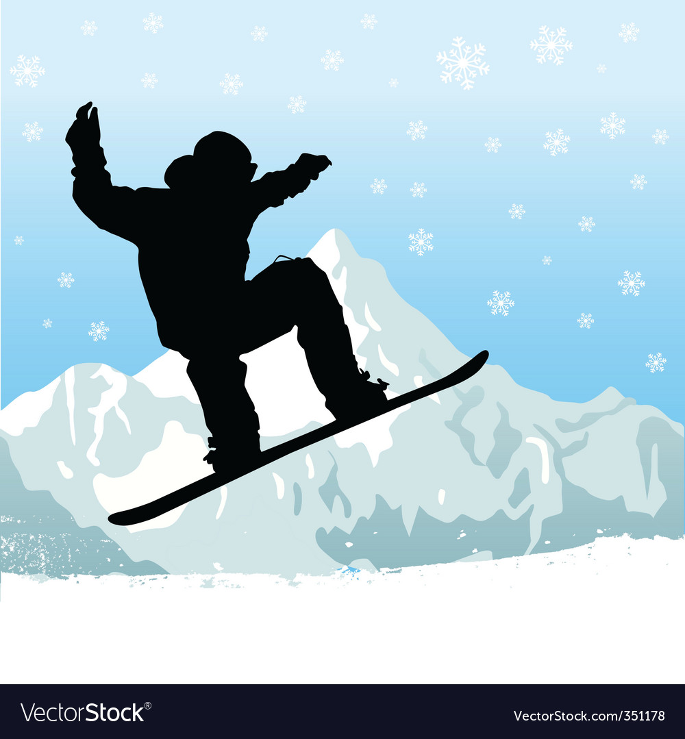 Snowboarding Royalty Free Vector Image - VectorStock