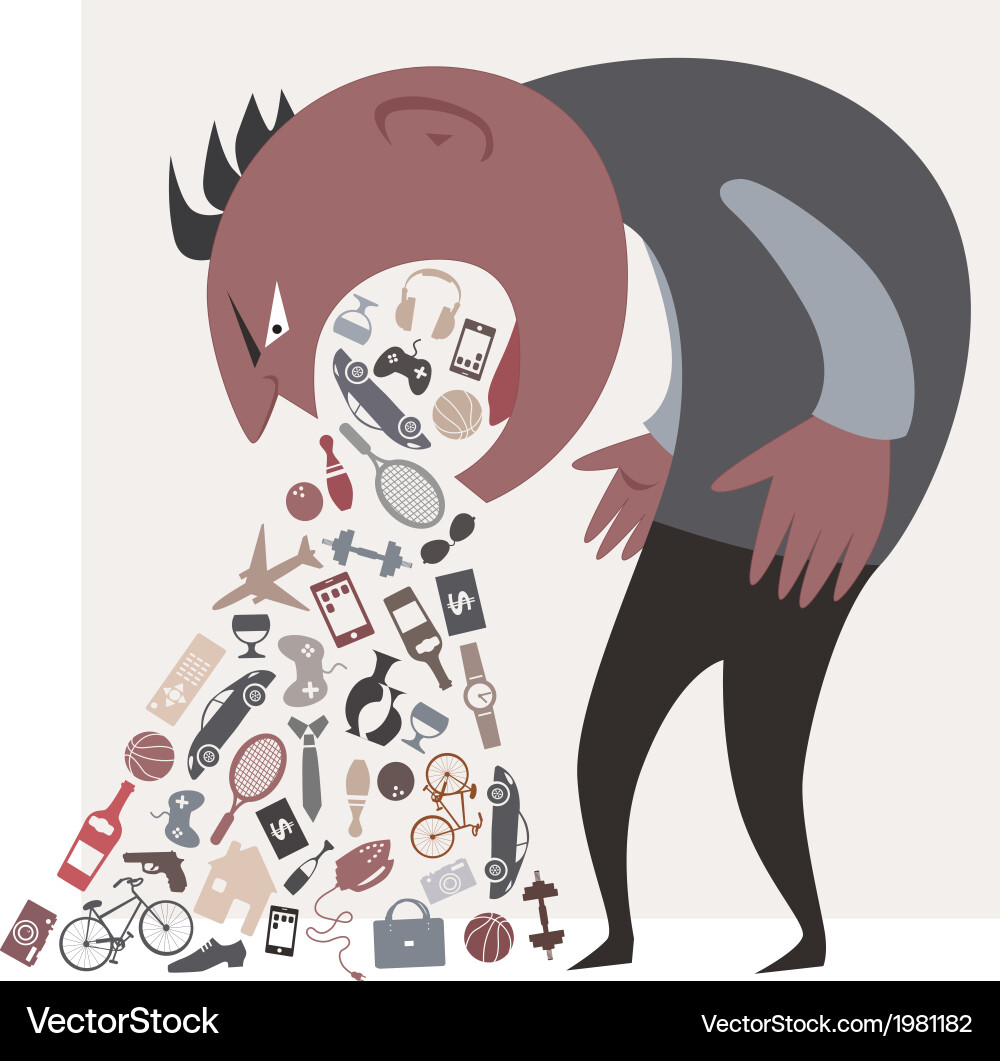 Consumerism Royalty Free Vector Image - VectorStock