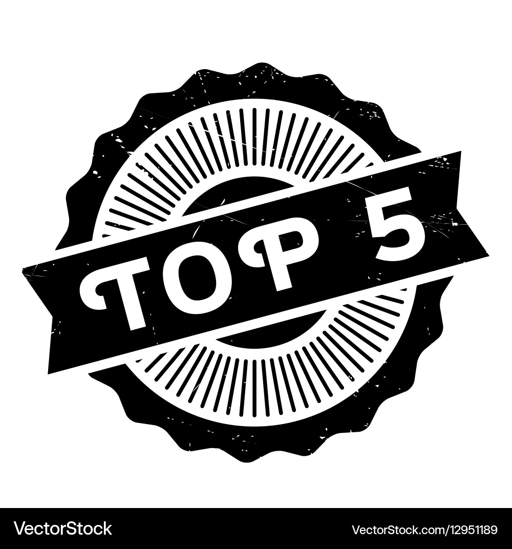 Top 5 rubber stamp Royalty Free Vector Image - VectorStock