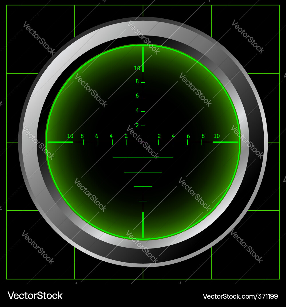 Sniper scope Royalty Free Vector Image - VectorStock