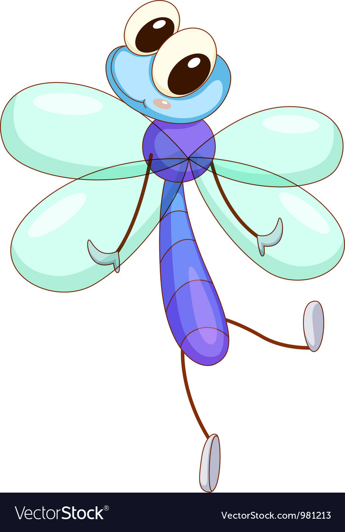 Cute Dragonfly Royalty Free Vector Image - VectorStock