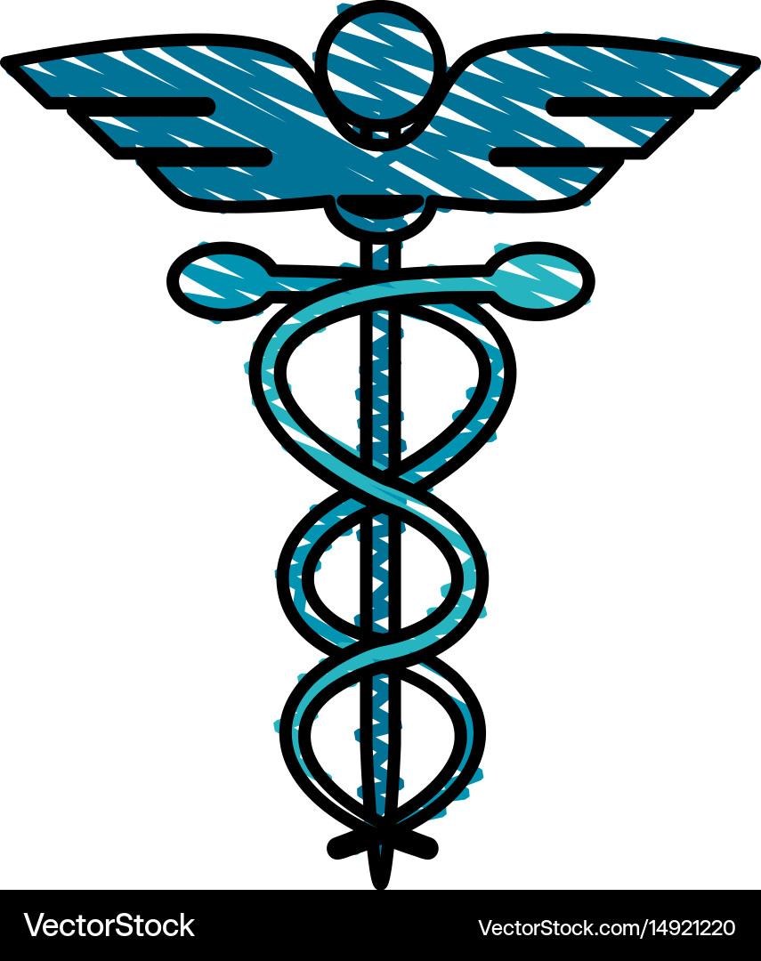 Color crayon stripe cartoon health symbol with Vector Image