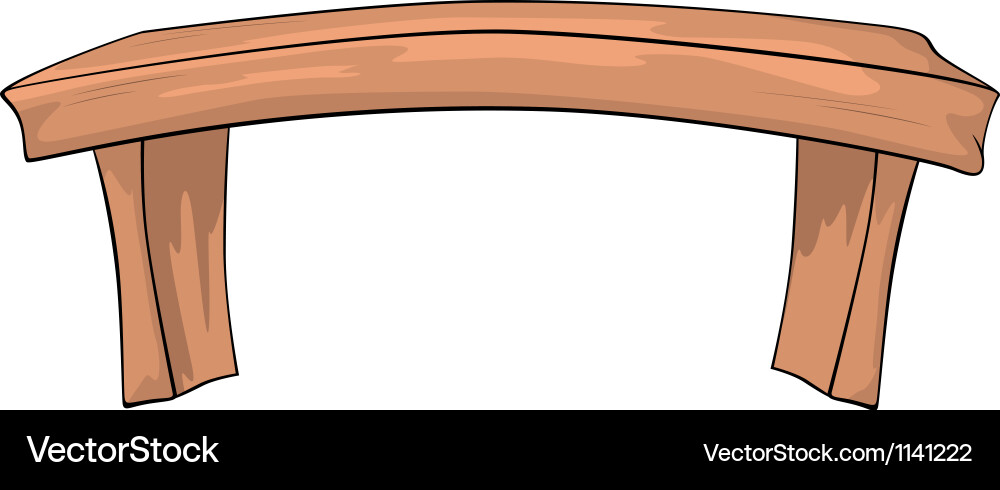 Bench Cartoon Royalty Free Vector Image - VectorStock