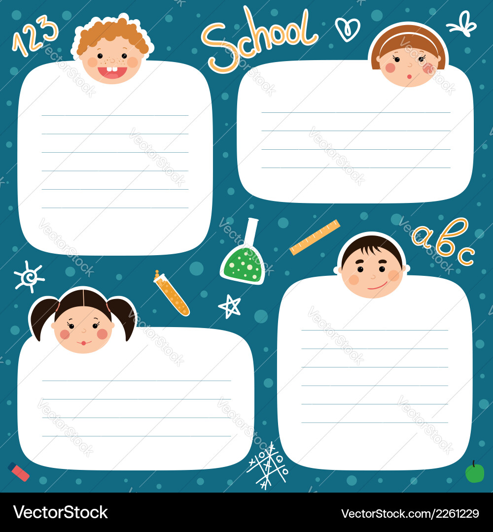 School tags Royalty Free Vector Image - VectorStock