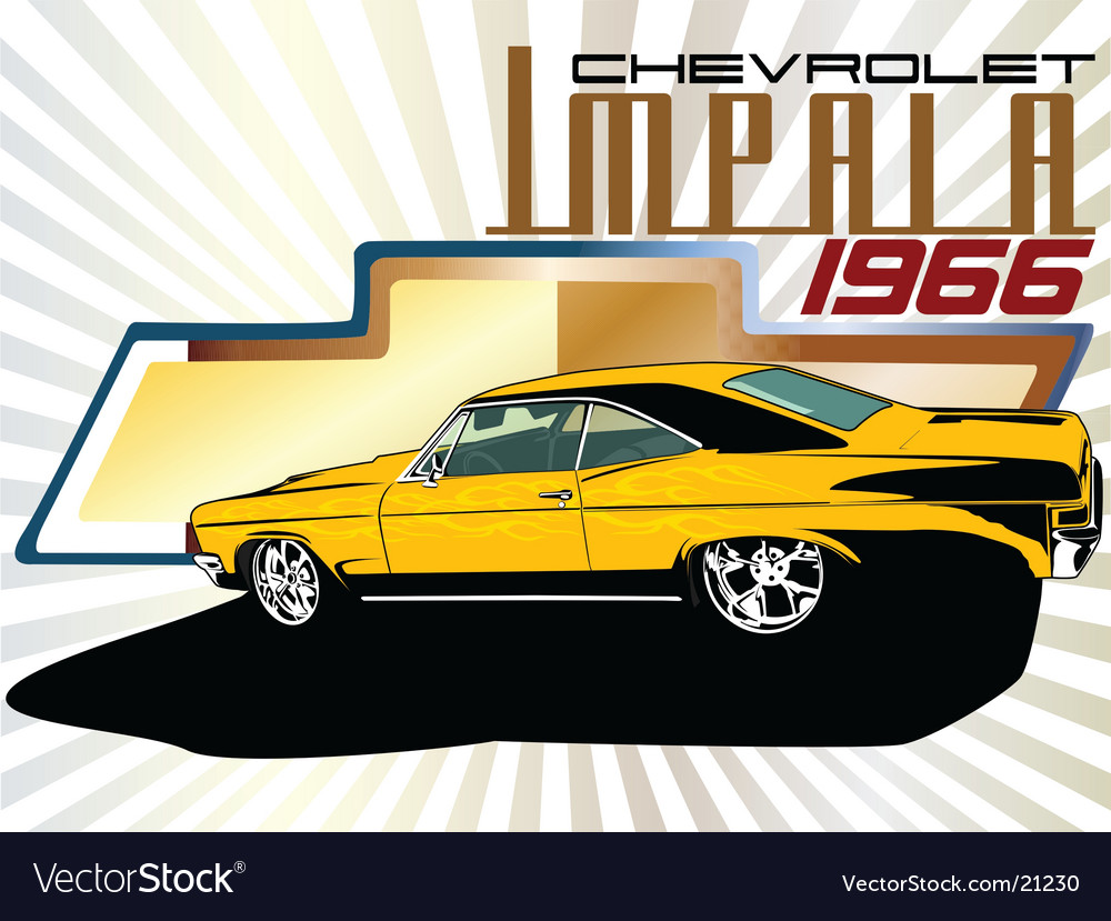 Chevrolet impala Vector Image by siimik - Image #21230 - VectorStock