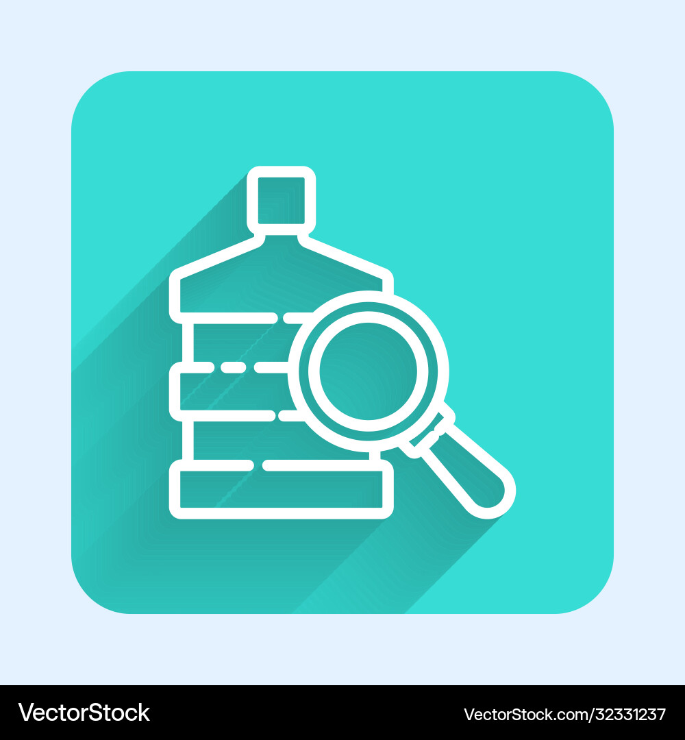 White line big bottle with clean water Royalty Free Vector