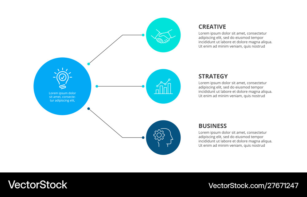 Flowchart infographic template with steps Vector Image
