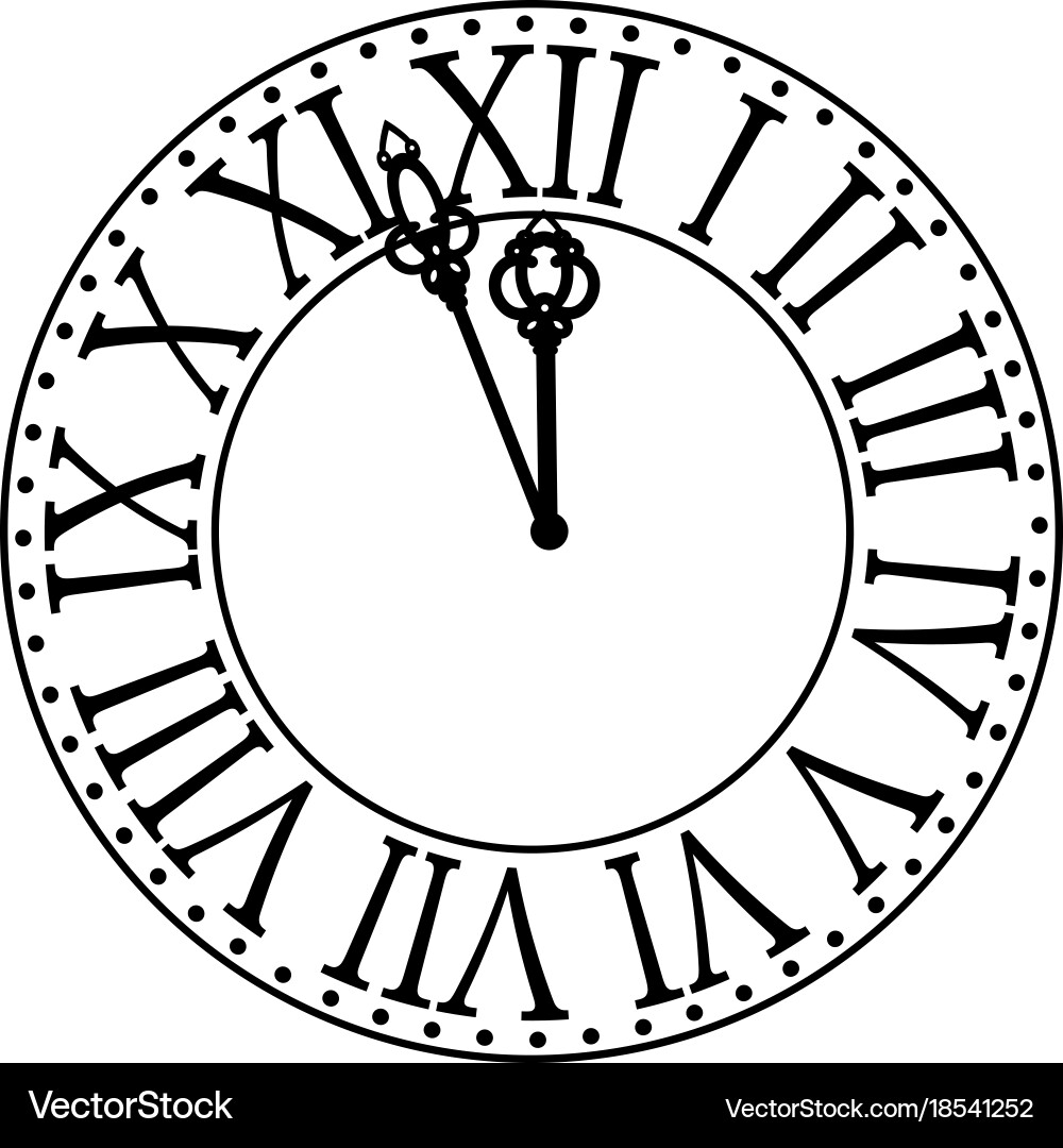 New year midnight Royalty Free Vector Image - VectorStock