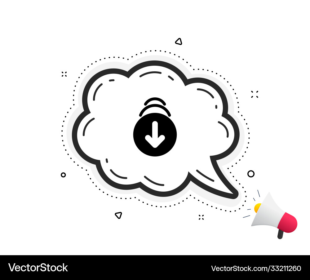 Scroll down arrow icon scrolling screen sign Vector Image