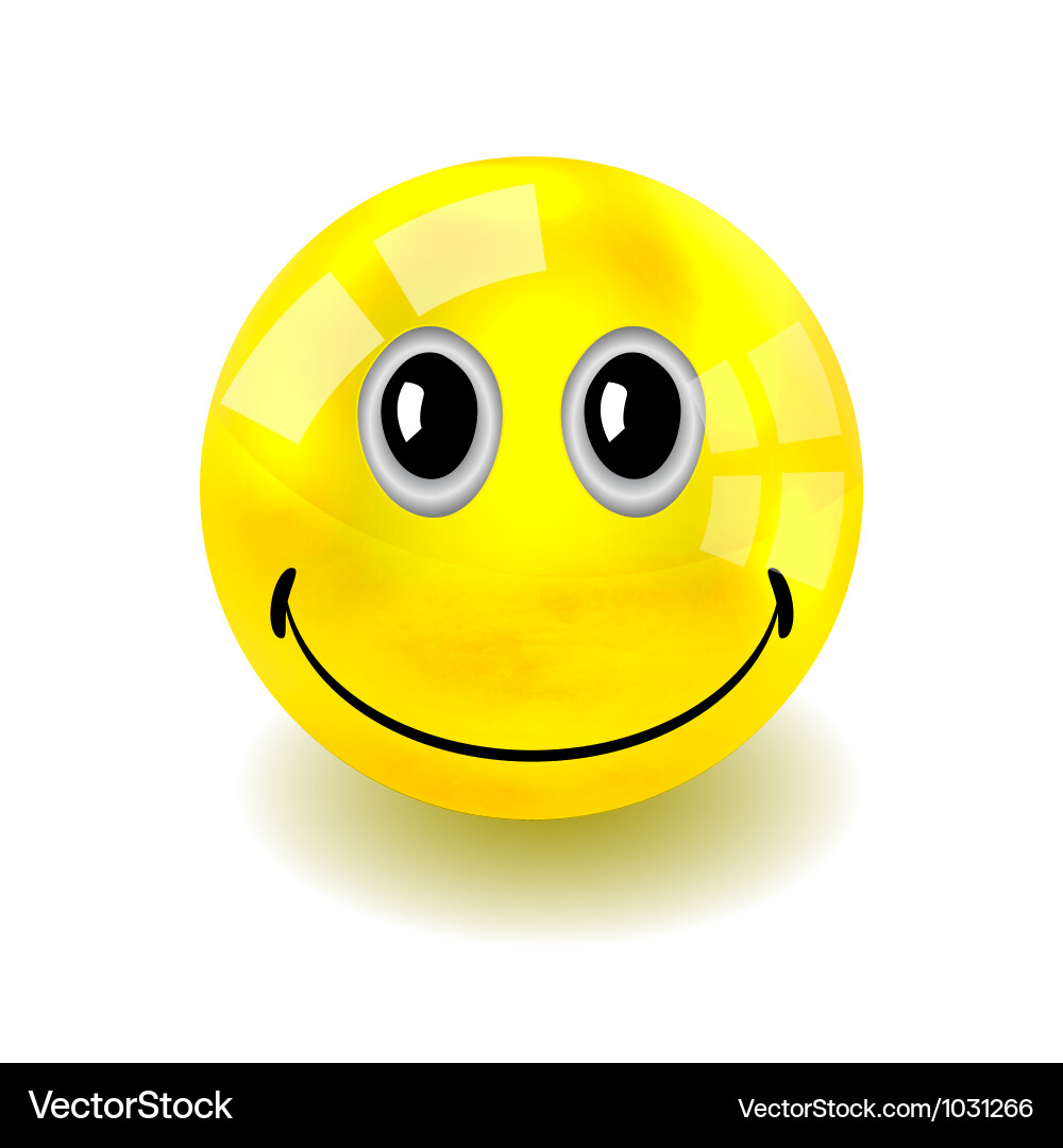 Smilie Bouncy Ball Royalty Free Vector Image - VectorStock