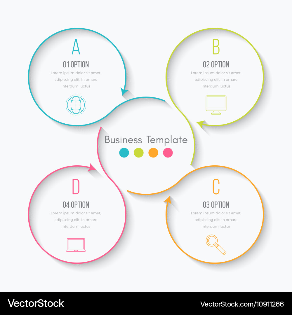 Thin line infographic element Royalty Free Vector Image