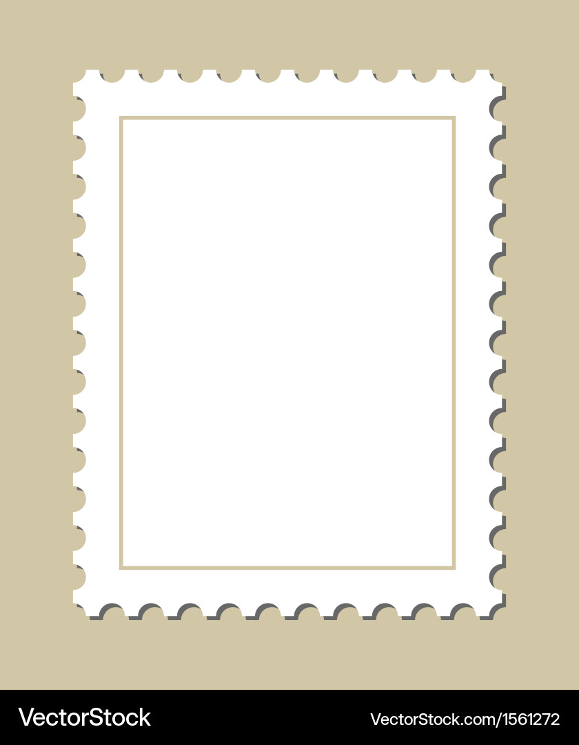 Blank postage stamp Royalty Free Vector Image - VectorStock