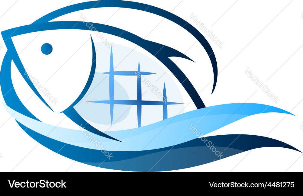 Fish symbol Royalty Free Vector Image - VectorStock