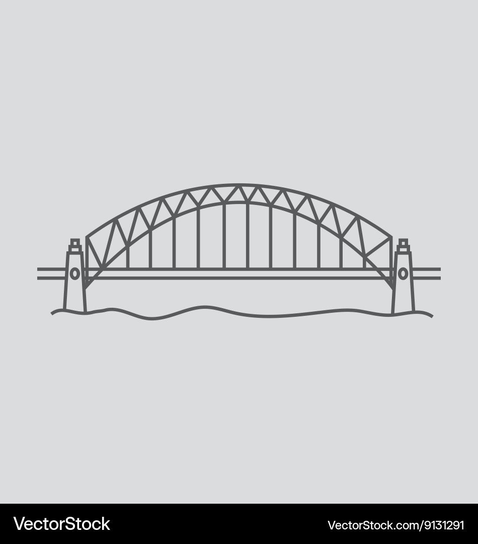 Sydney Harbour Bridge Royalty Free Vector Image