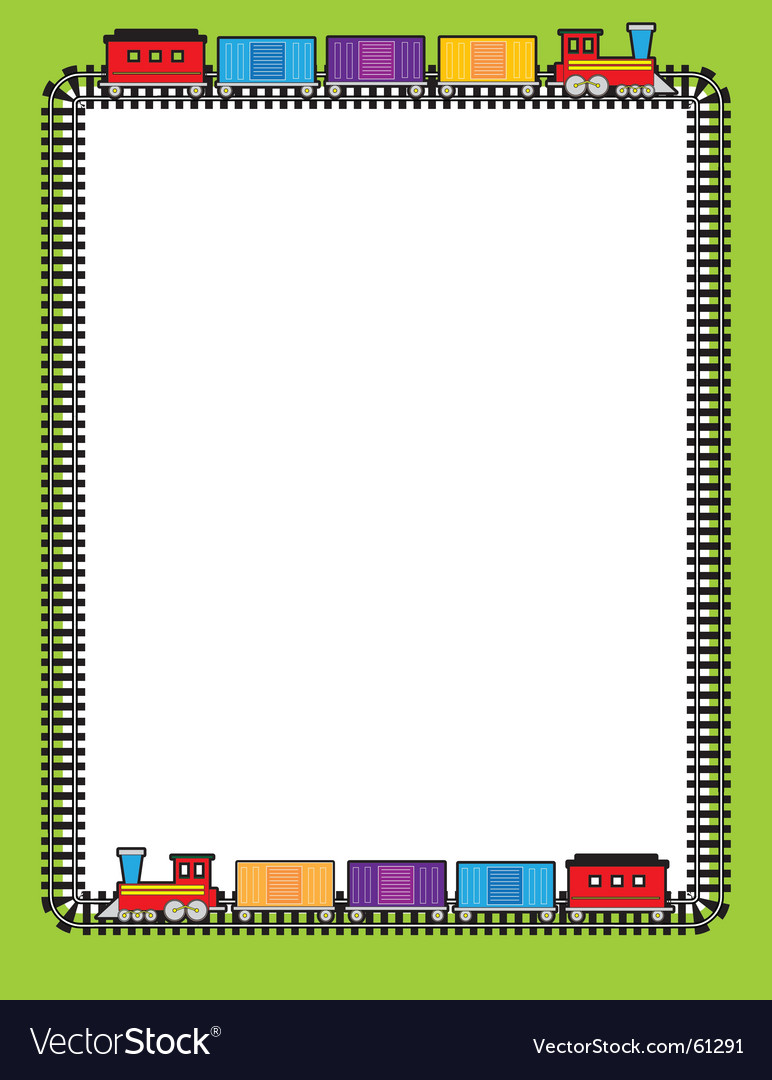 Train border Royalty Free Vector Image - VectorStock