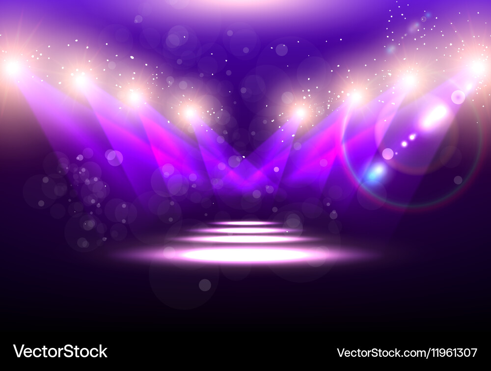 Purple Spotlight Background Royalty Free Vector Image