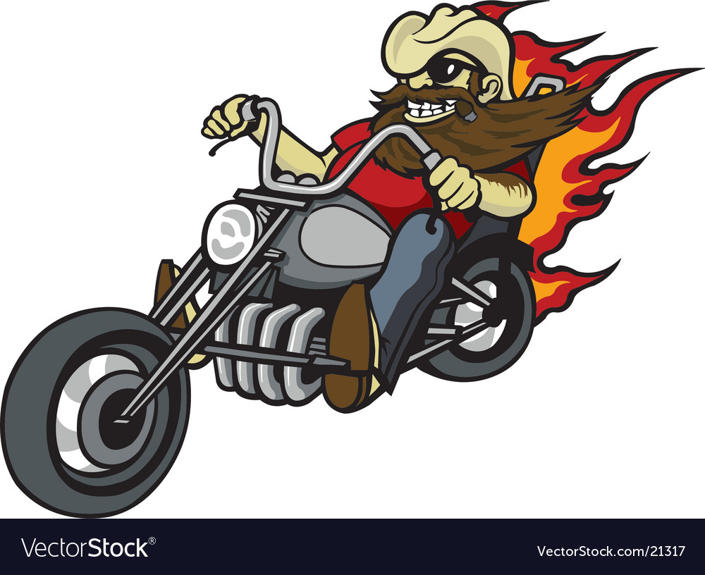 Biker Royalty Free Vector Image - VectorStock