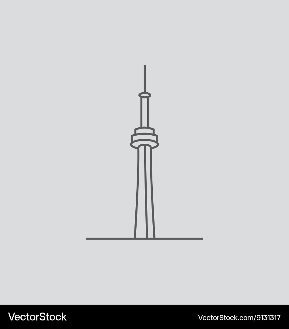 Cn Tower Royalty Free Vector Image - VectorStock