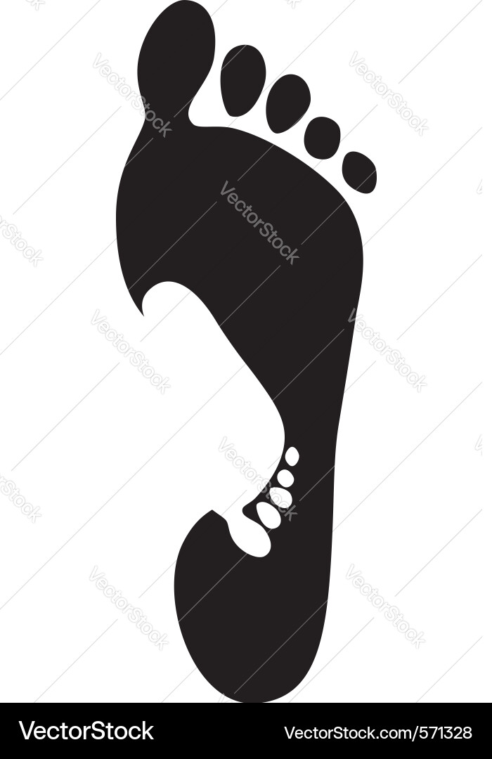 Feet logo Royalty Free Vector Image - VectorStock