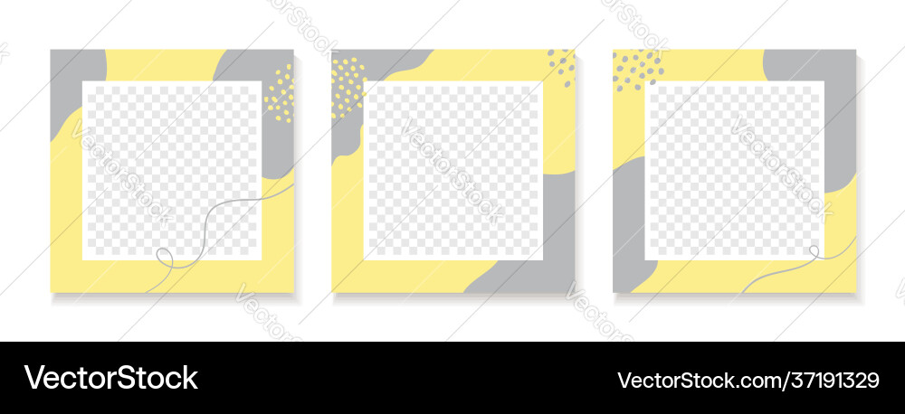 Abstract templates for instagram social Royalty Free Vector
