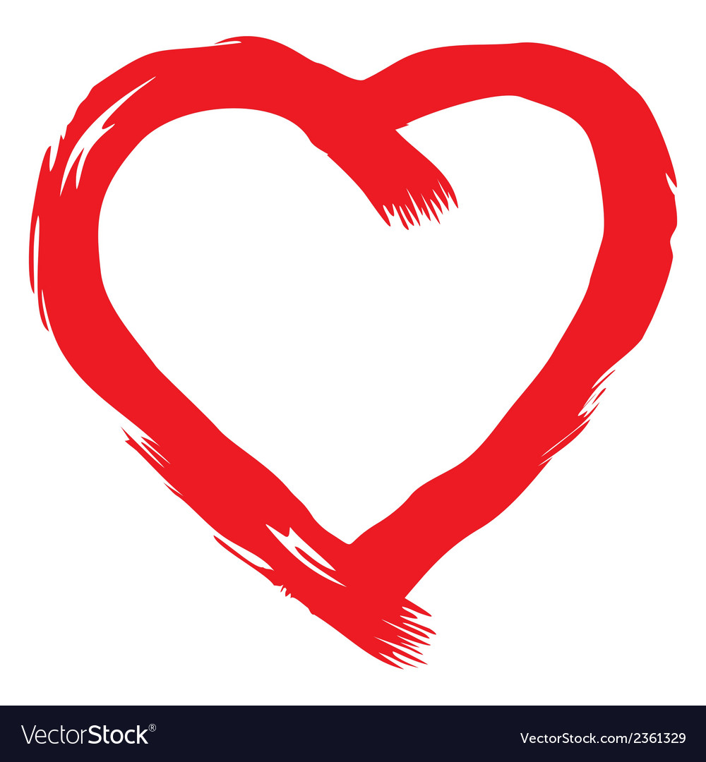 SRCE RUKOM Royalty Free Vector Image - VectorStock