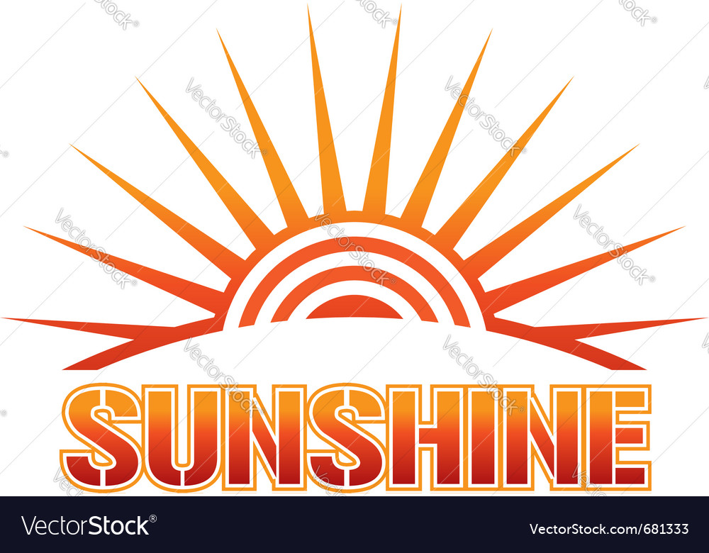 Sunshine Royalty Free Vector Image - VectorStock