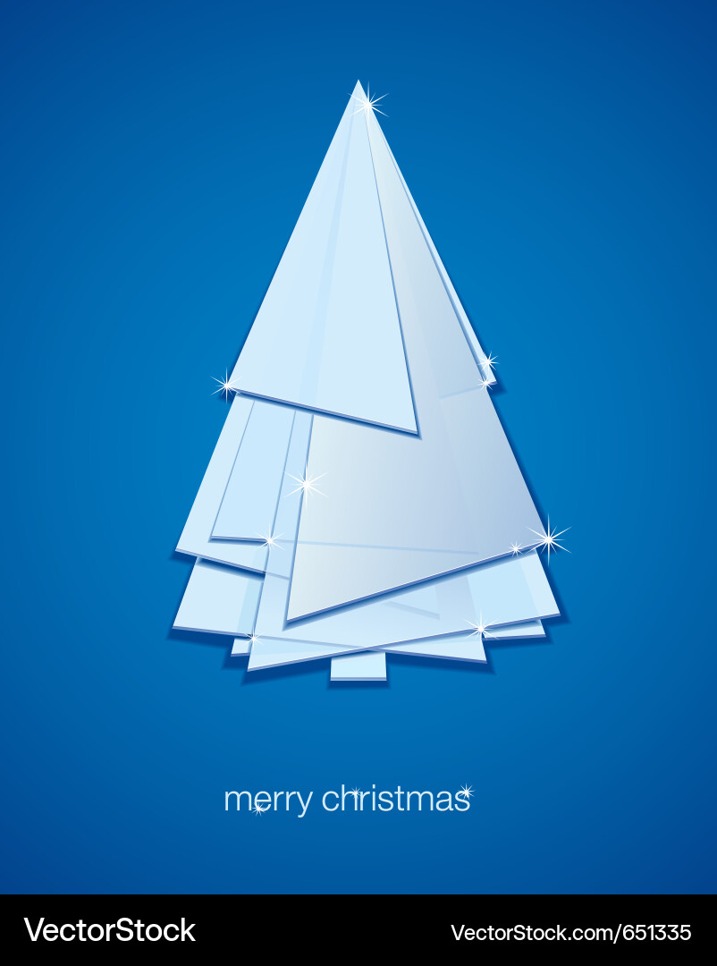 Abstract christmas tree Royalty Free Vector Image